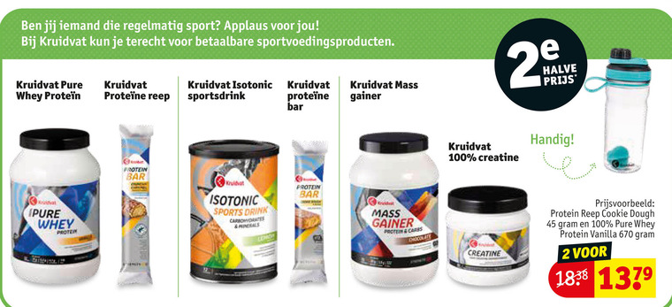 sportvoeding folder aanbieding bij Kruidvat - details