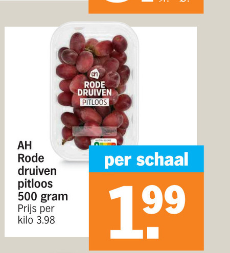 druiven folder aanbieding bij Albert Heijn - details