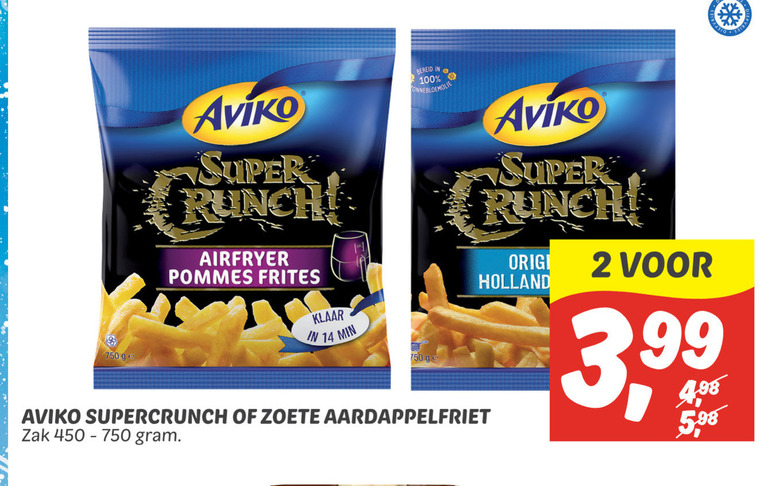 Aviko patat folder aanbieding bij Dekamarkt - details