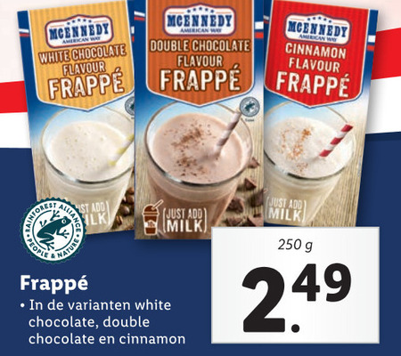 McEnnedy milkshake folder aanbieding bij Lidl - details