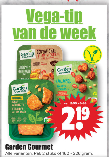 Garden Gourmet vegetarisch folder aanbieding bij Dirk - details