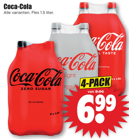 Coca-Cola cola folder aanbieding bij Dirk - details