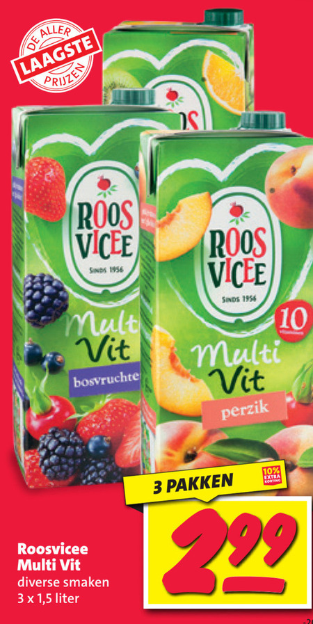 Roosvicee fruitdrank folder aanbieding bij Nettorama - details