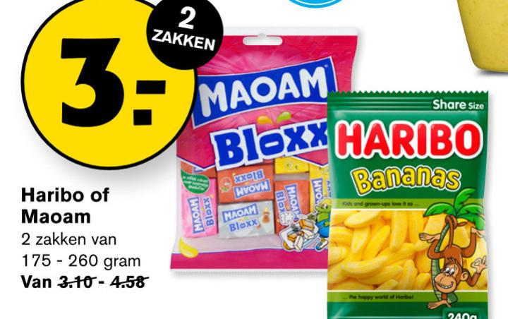Haribo snoep folder aanbieding bij Hoogvliet - details