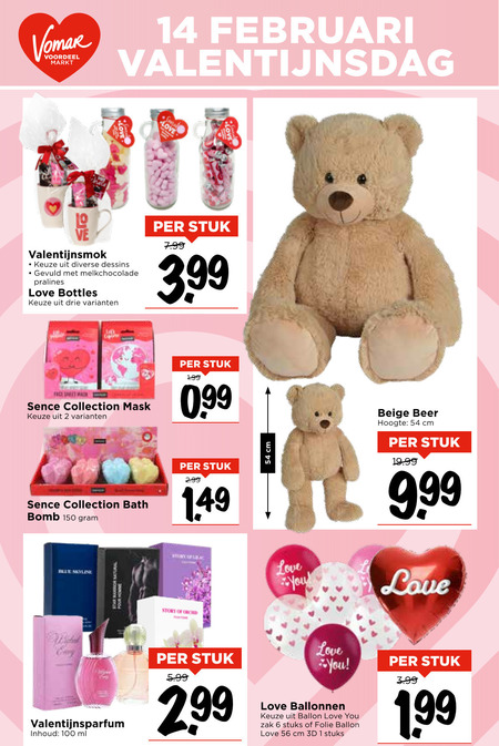 valentijnsdag folder aanbieding bij Vomar - details