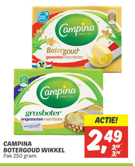 Campina roomboter folder aanbieding bij Dekamarkt - details