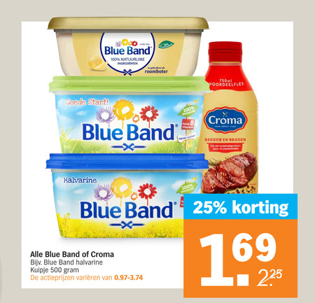 Blue Band olie en vetten, margarine folder aanbieding bij Albert Heijn ...