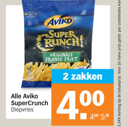 Aviko patat folder aanbieding bij Albert Heijn - details
