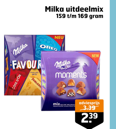 Milka chocolade folder aanbieding bij Trekpleister - details