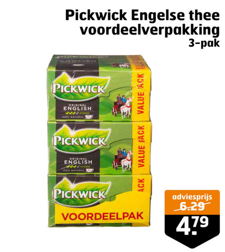Pickwick thee folder aanbieding bij Trekpleister - details