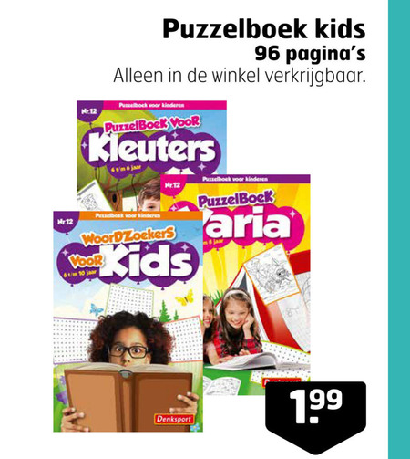 puzzelboek folder aanbieding bij Trekpleister - details
