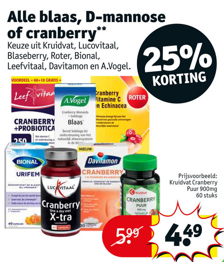 voedingssupplement folder aanbieding bij Kruidvat - details