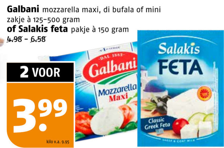 Galbani mozzarella folder aanbieding bij Poiesz - details
