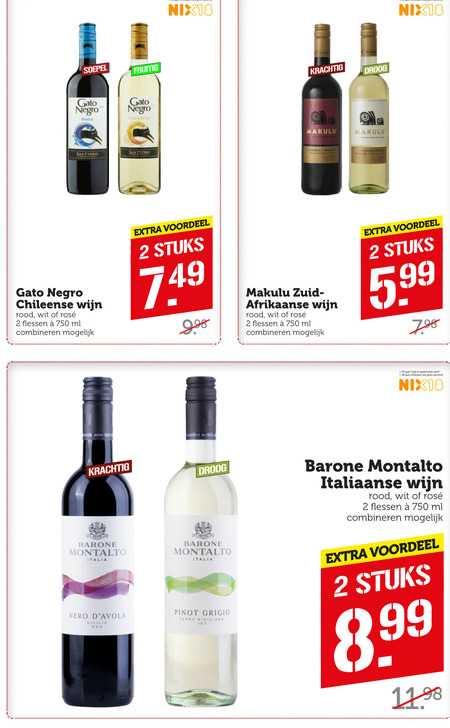 rode wijn, witte wijn folder aanbieding bij Coop - details