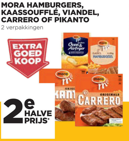 Mora hamburger, snack folder aanbieding bij Jumbo - details