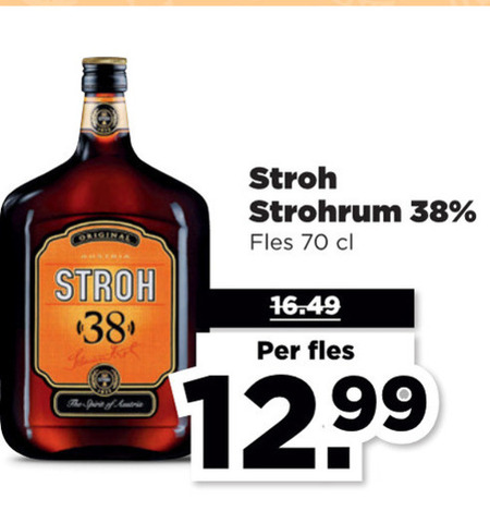 Stroh rum folder aanbieding bij Plus - details