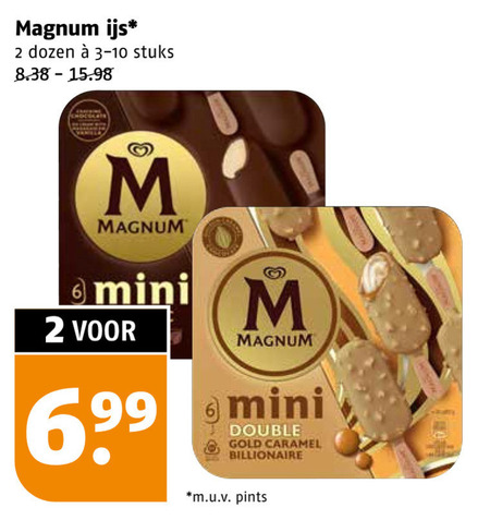 Magnum ijslollies folder aanbieding bij Poiesz - details