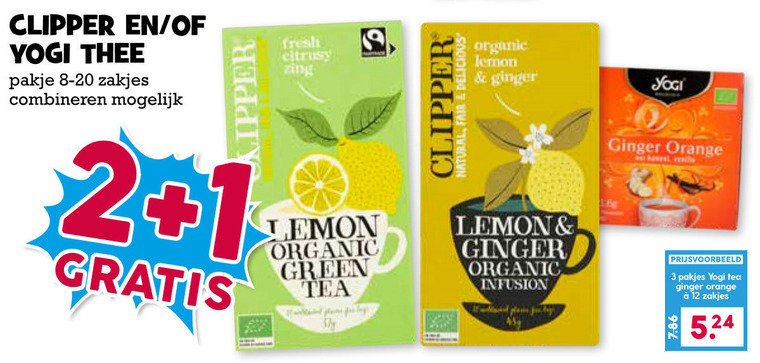 Clipper thee folder aanbieding bij Boons Markt - details