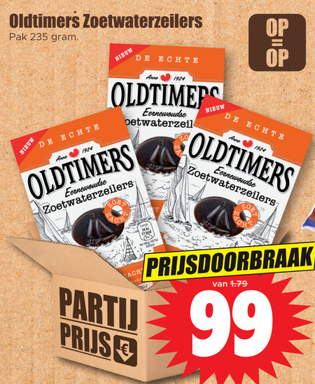 Oldtimers drop folder aanbieding bij Dirk - details