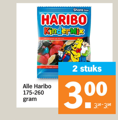Haribo snoep folder aanbieding bij Albert Heijn - details