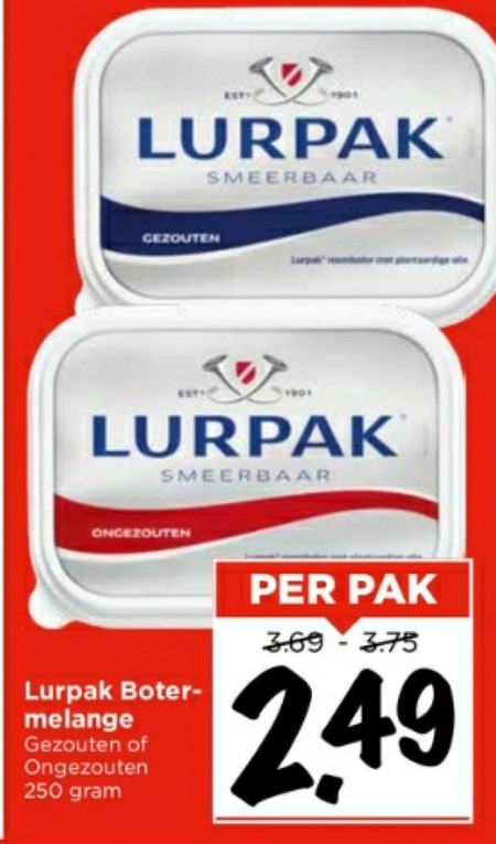 lurpak roomboter folder aanbieding bij Vomar - details