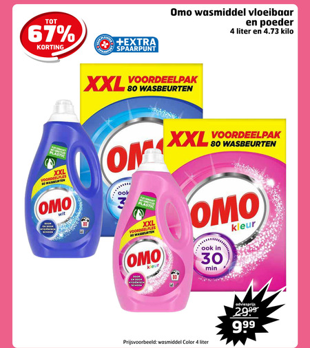 Omo wasmiddel folder aanbieding bij Trekpleister - details