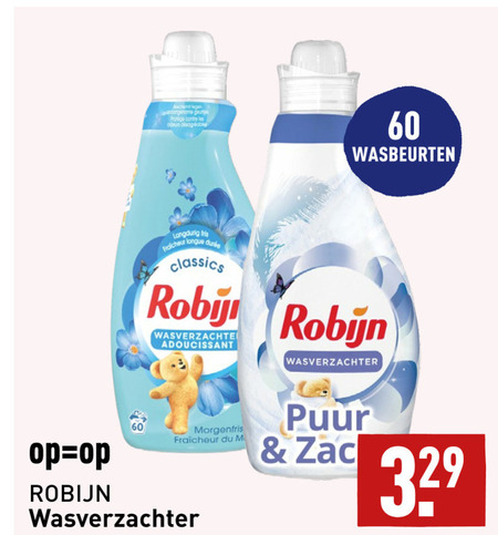 Robijn wasverzachter folder aanbieding bij Aldi - details