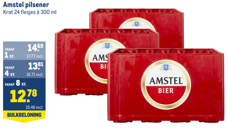 Amstel krat bier folder aanbieding bij Makro - details