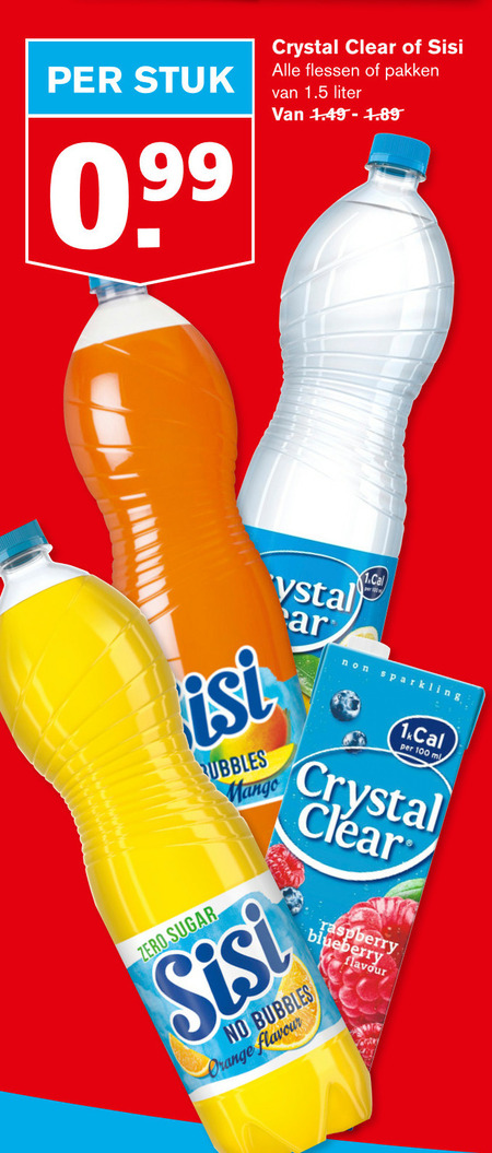 Sisi frisdrank, fruitdrank folder aanbieding bij Hoogvliet - details