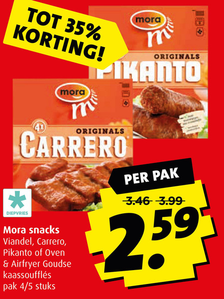Mora snack folder aanbieding bij Boni - details
