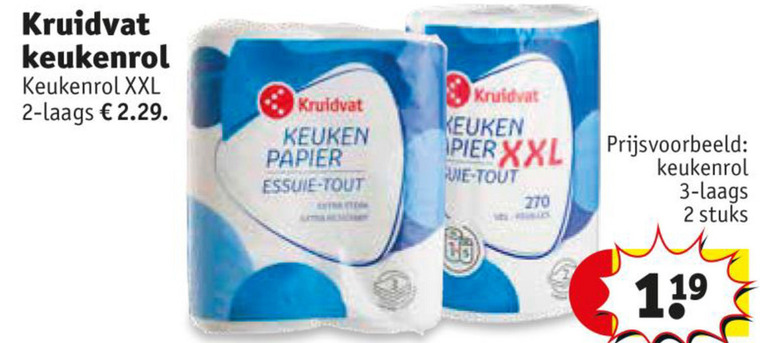 Kruidvat Huismerk keukenpapier folder aanbieding bij Kruidvat - details Kruidvat Huismerk keukenpapier folder aanbieding bij Kruidvat - details