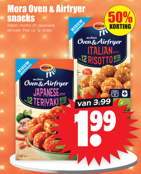 Mora snack folder aanbieding bij Dirk - details