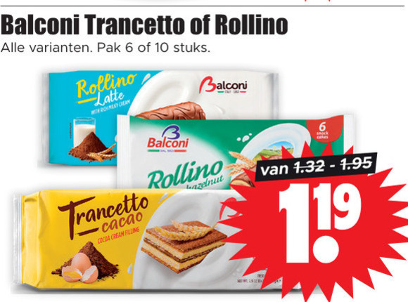 Balconi koek folder aanbieding bij Dirk - details