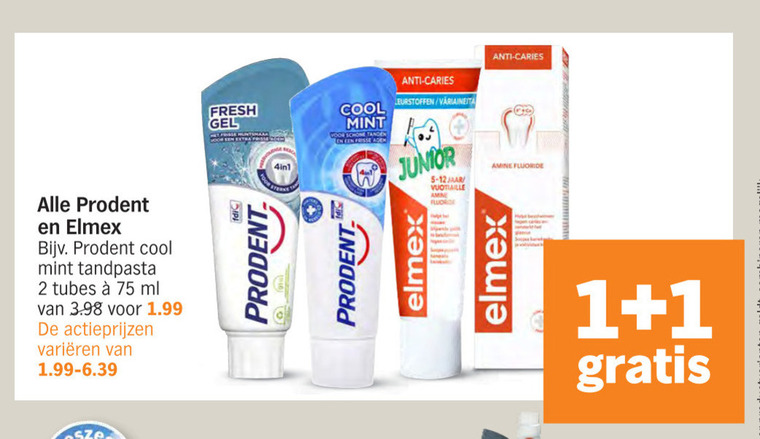 Prodent tandpasta folder aanbieding bij Albert Heijn - details