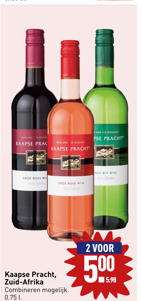 witte wijn, rode wijn folder aanbieding bij Aldi - details