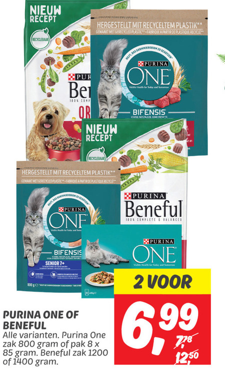 Beneful hondenvoer, kattenvoer folder aanbieding bij Dekamarkt - details