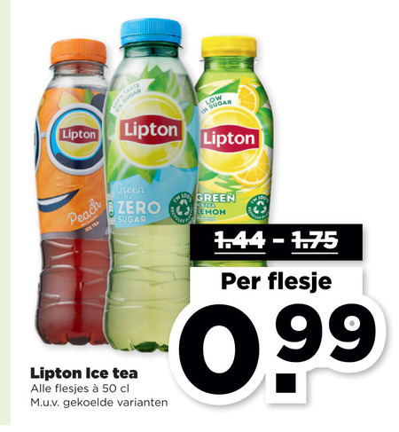 Lipton ice tea folder aanbieding bij Plus - details