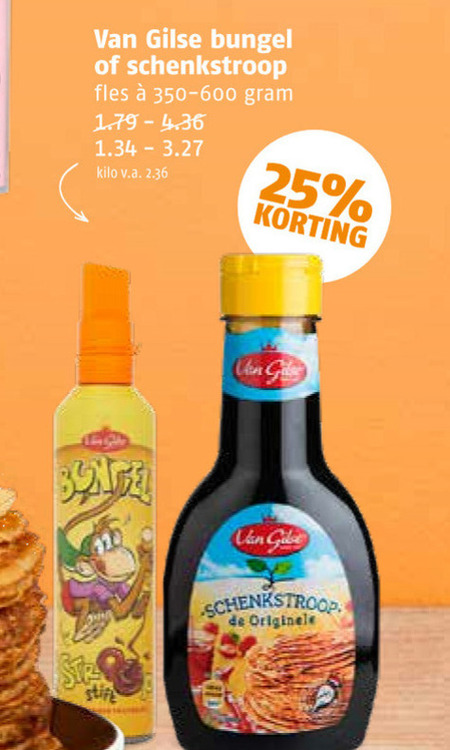 Van Gilse stroop folder aanbieding bij Poiesz - details