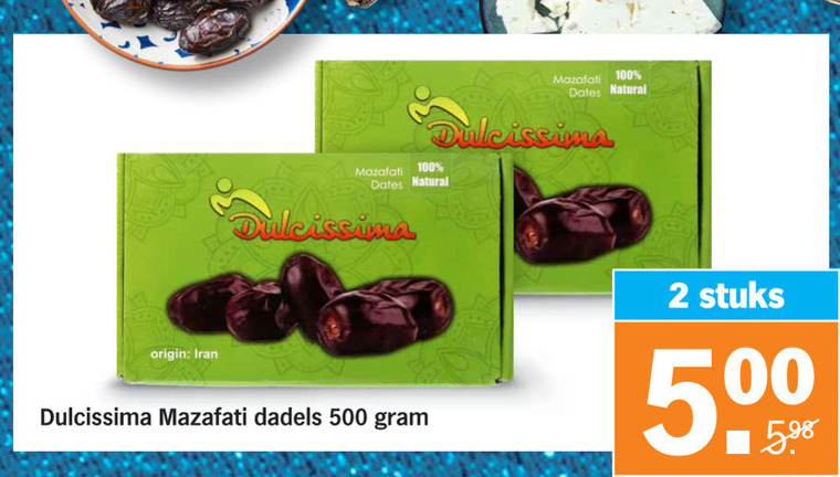 dadels folder aanbieding bij Albert Heijn - details