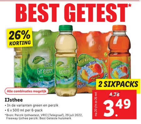ice tea folder aanbieding bij Lidl - details