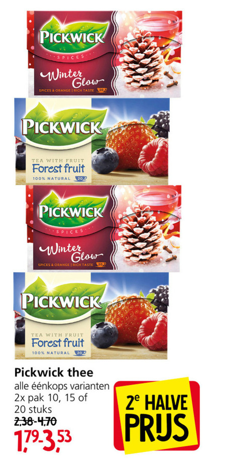 Pickwick thee folder aanbieding bij Jan Linders - details