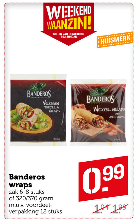 Banderos tortilla folder aanbieding bij Coop - details