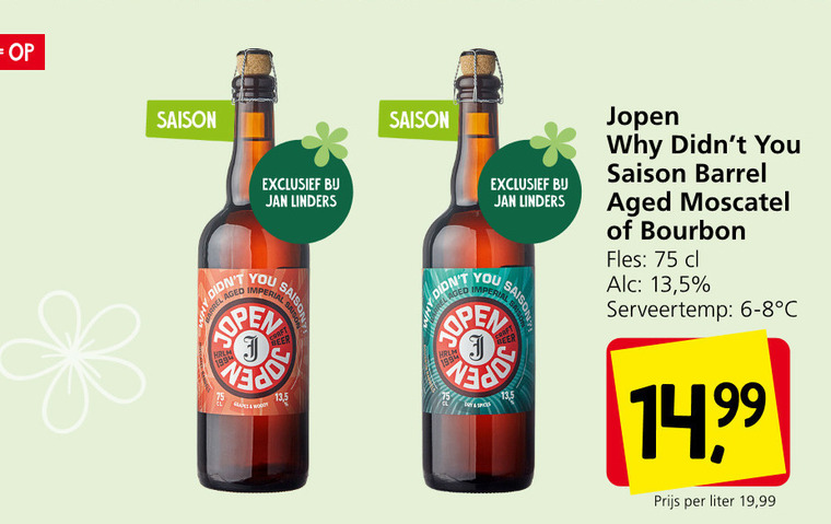 speciaalbier folder aanbieding bij Jan Linders - details