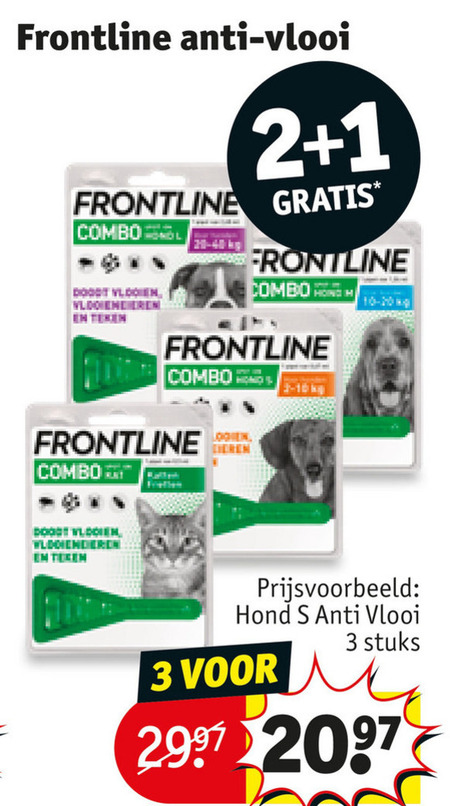 Frontline vlooienband folder aanbieding bij Kruidvat - details
