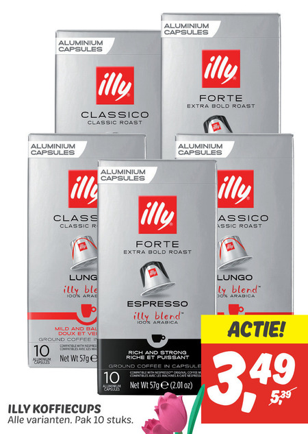 Illy koffiecups folder aanbieding bij Dekamarkt - details