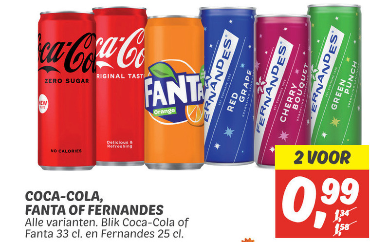 Coca-Cola cola, frisdrank folder aanbieding bij Dekamarkt - details