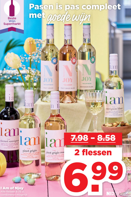 I Am rode wijn, witte wijn folder aanbieding bij Plus - details