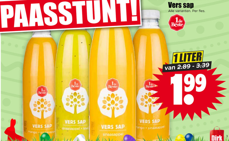 vruchtensap folder aanbieding bij Dirk - details
