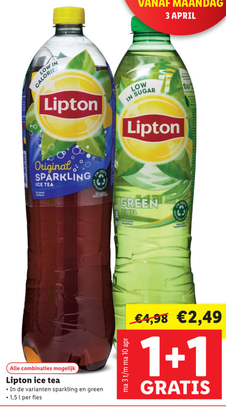 Lipton ice tea folder aanbieding bij Lidl - details