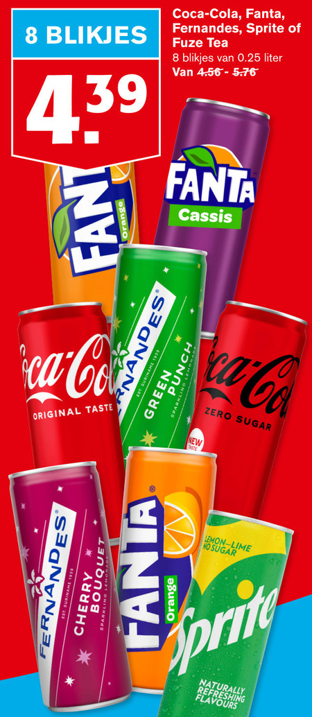 Coca-Cola ice tea, cola folder aanbieding bij Hoogvliet - details